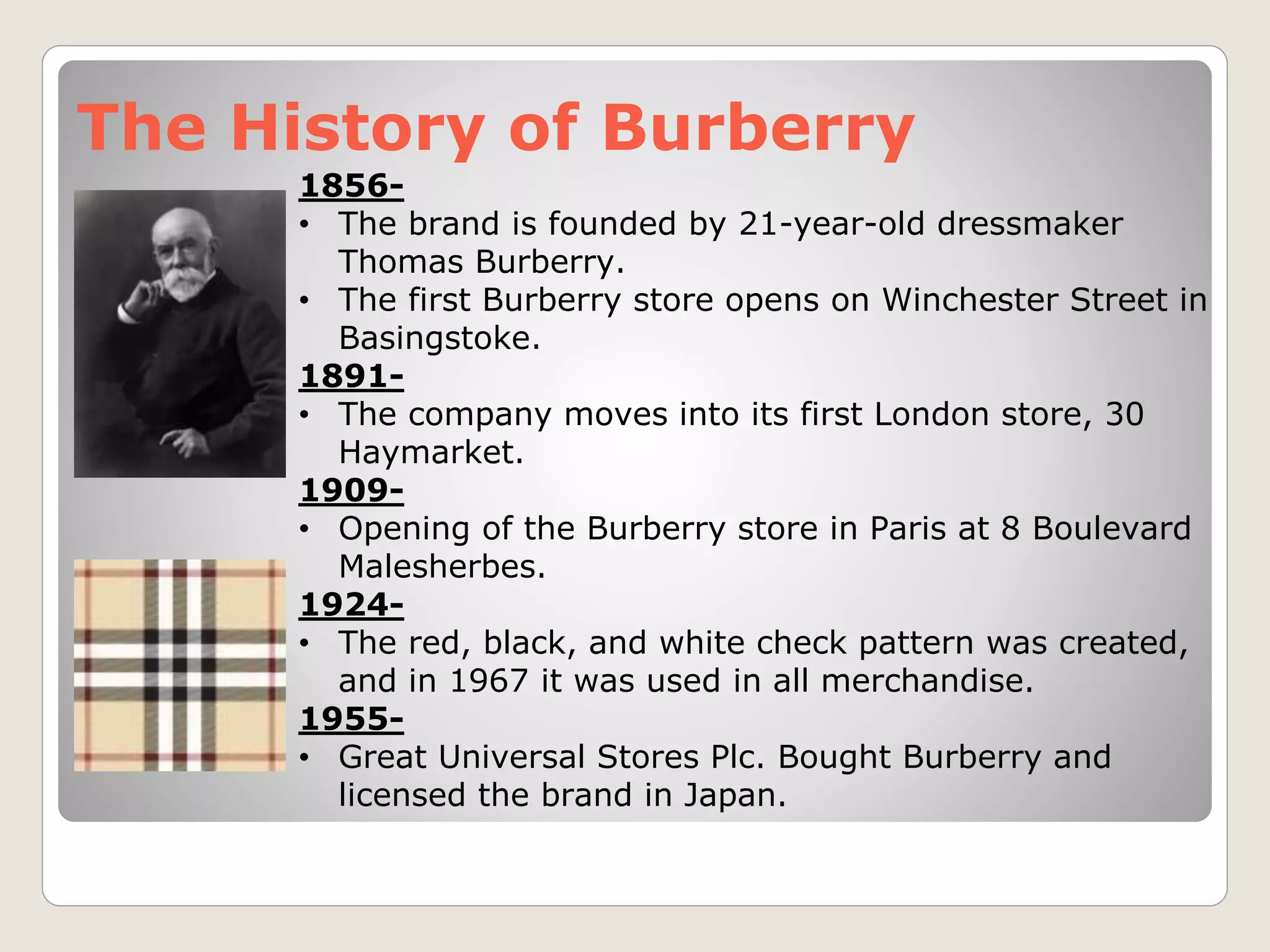 Burberry in Global Markets | PPTX