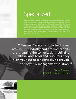 BC Corporate Brochure | PDF | Insurance | Personal Finance