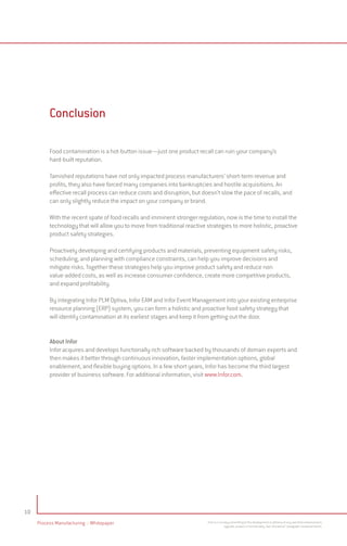 Process Manufacturing Ensuring Food Safety, white paper, English, US | PDF
