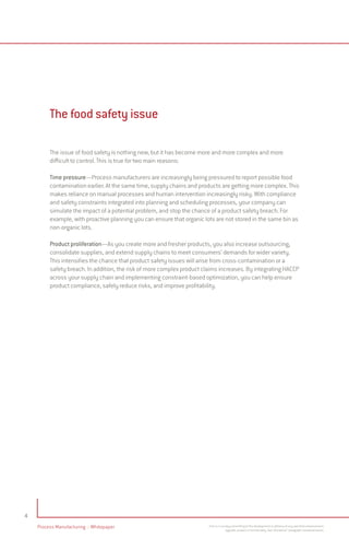 Process Manufacturing Ensuring Food Safety, white paper, English, US ...
