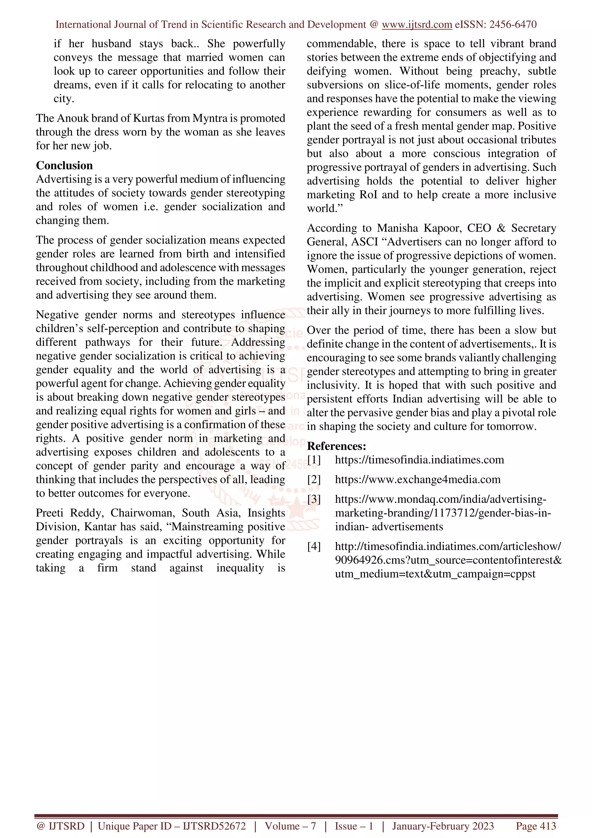 Beyond the Gender Stereotype New Age Advertising in India | PDF