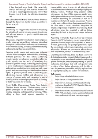 Beyond the Gender Stereotype New Age Advertising in India | PDF