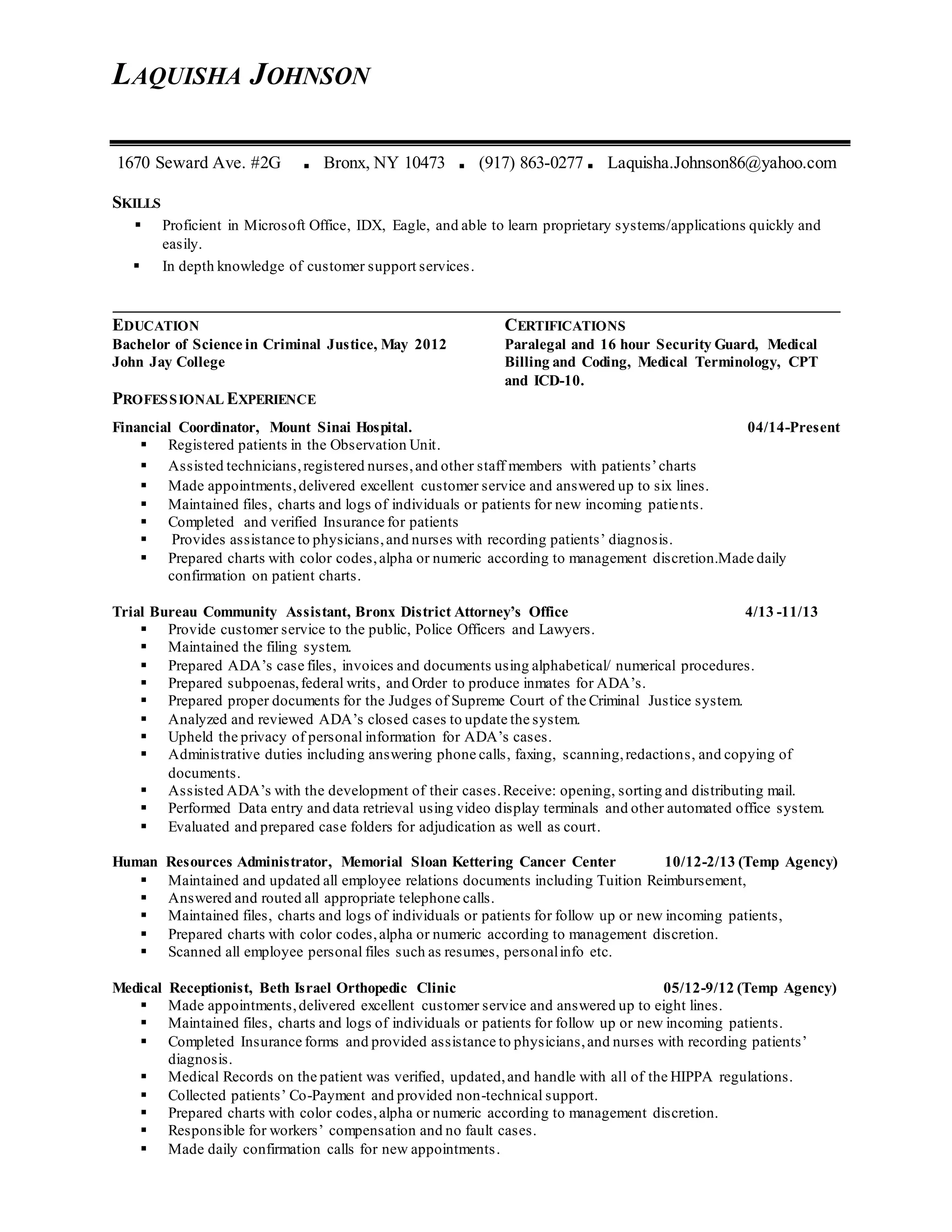 LaQuisha Johnson Updated Resume | DOCX