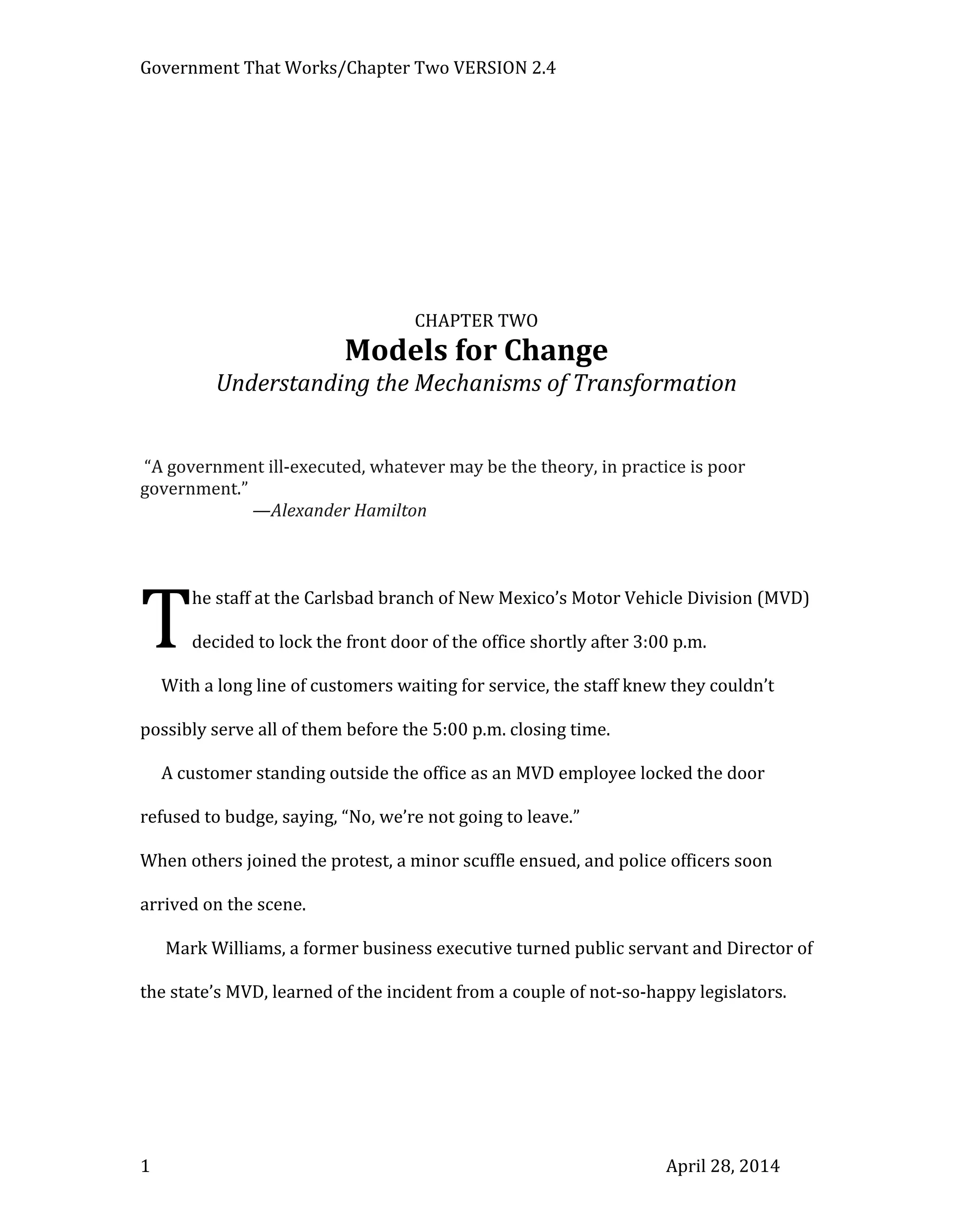 Government That Works Chapter 2 | PDF