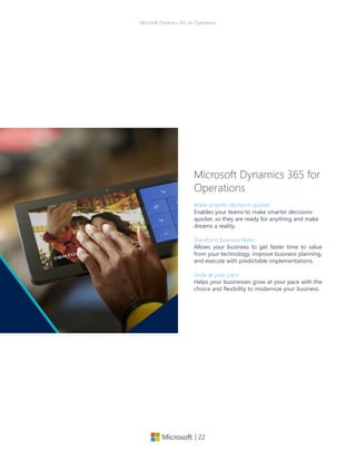 microsoft-dynamics-365-for-operations-retail-factsheet | PDF | Cloud Computing | Internet