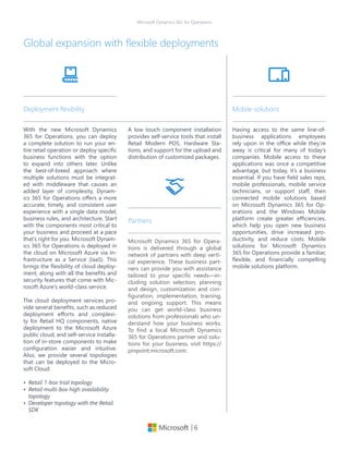 microsoft-dynamics-365-for-operations-retail-factsheet | PDF | Cloud ...