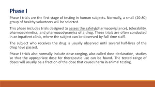 Clinical study emphasizing on phases of clinical trials. | PPTX