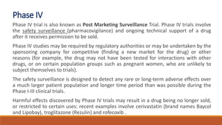 Clinical study emphasizing on phases of clinical trials. | PPTX