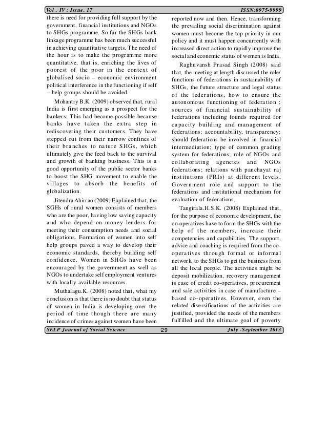 48 Conceptual Framework Of Women Empowerment Through Shg