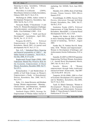 Conceptual framework of women empowerment through shg | PDF