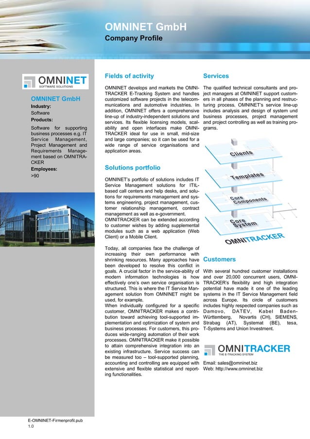 E-OMNINET-Companyprofil | PDF