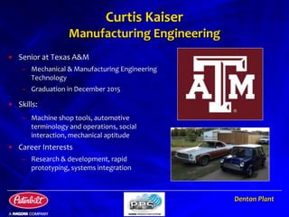 Curtis Kaiser - Intern Presentation | PPT