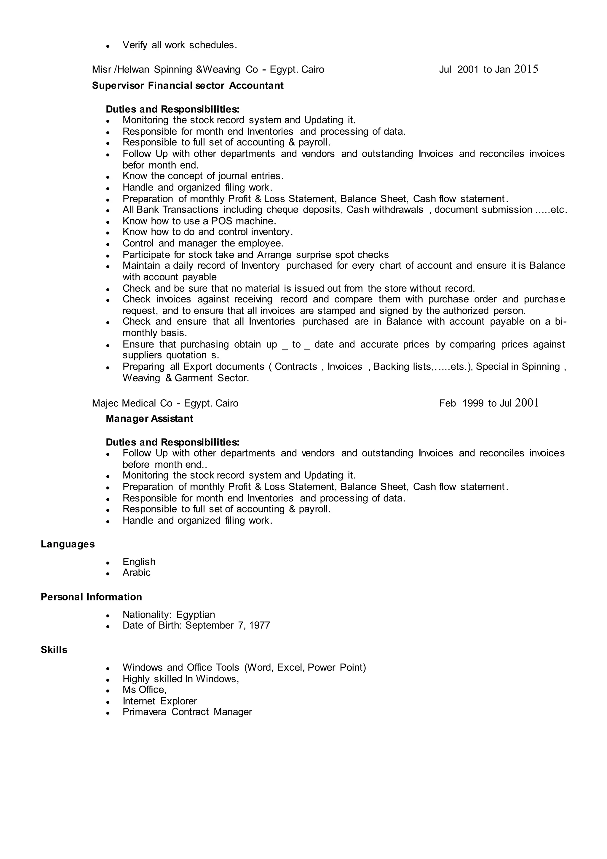 AHMED CV | PDF