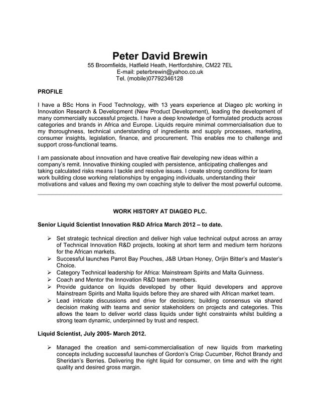 PB CV 2015 | PDF | Free Download