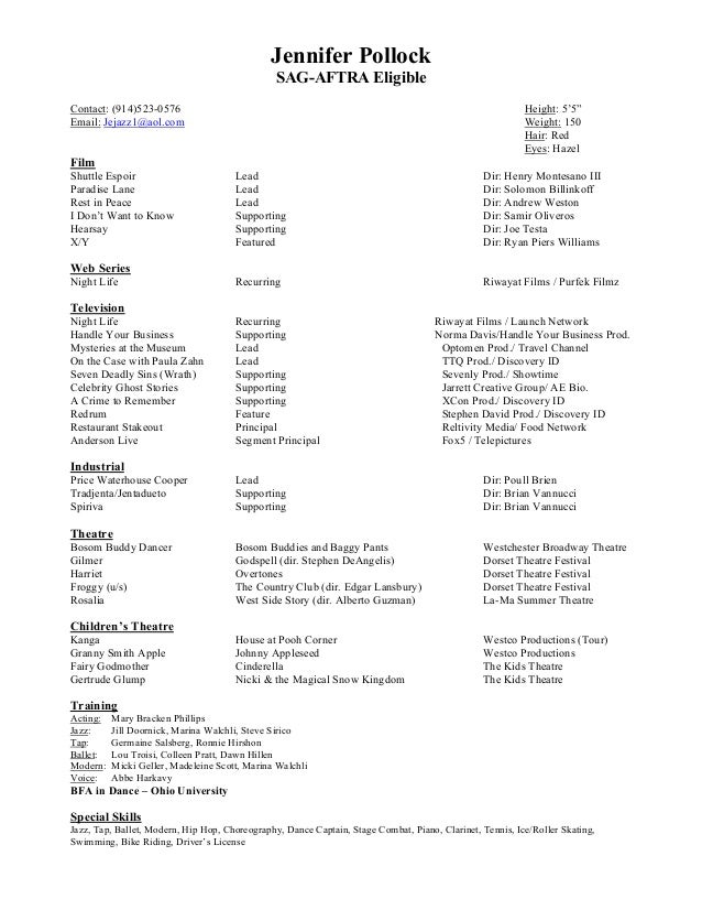 Jenn's performing resume 2014 II