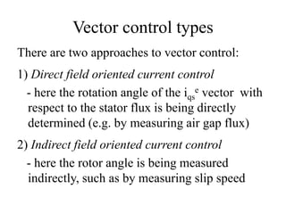 Vector Control of AC Induction Motors | PPTX