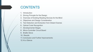 Reading System for the Blind PPT | PPTX