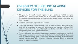 Reading System for the Blind PPT | PPTX