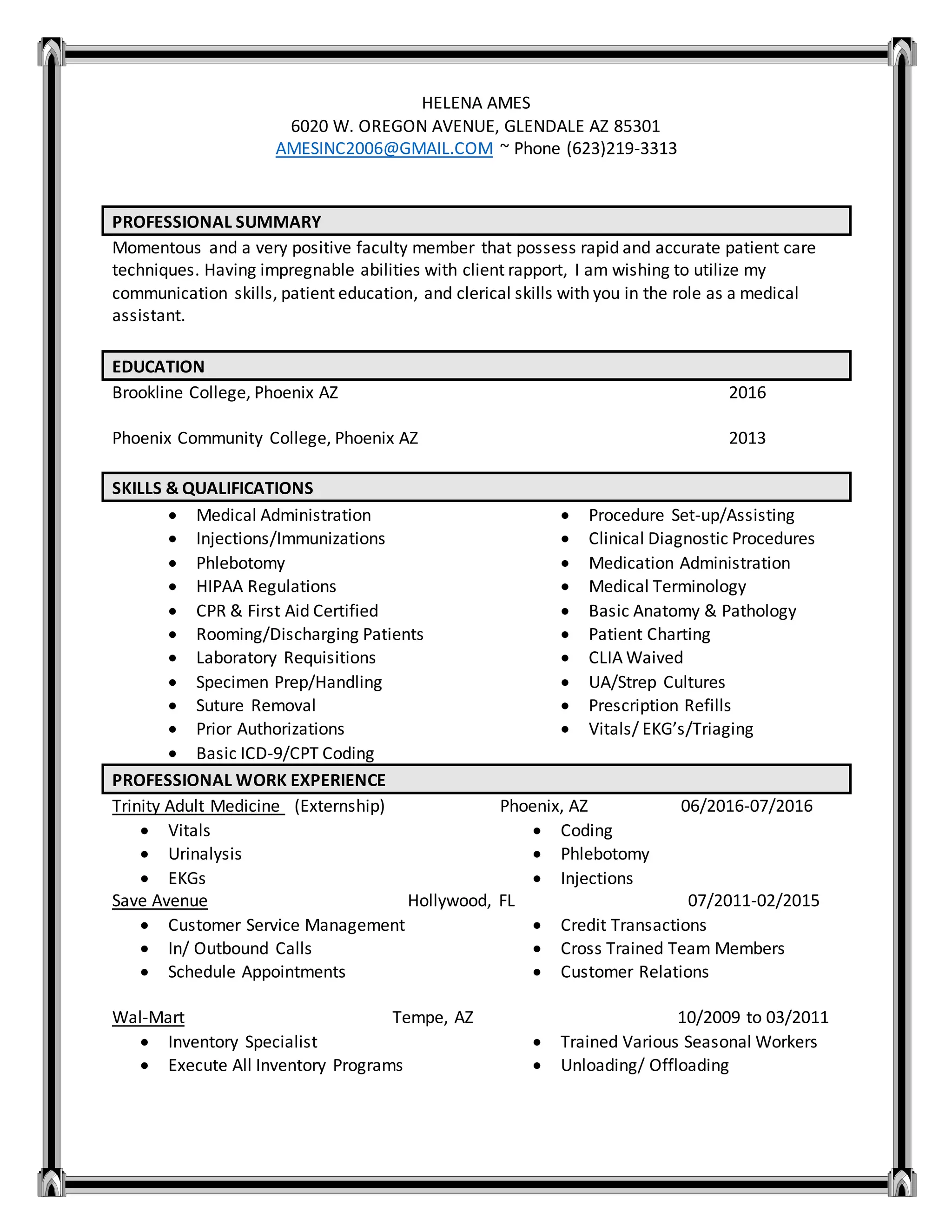 Extern Resume | PDF