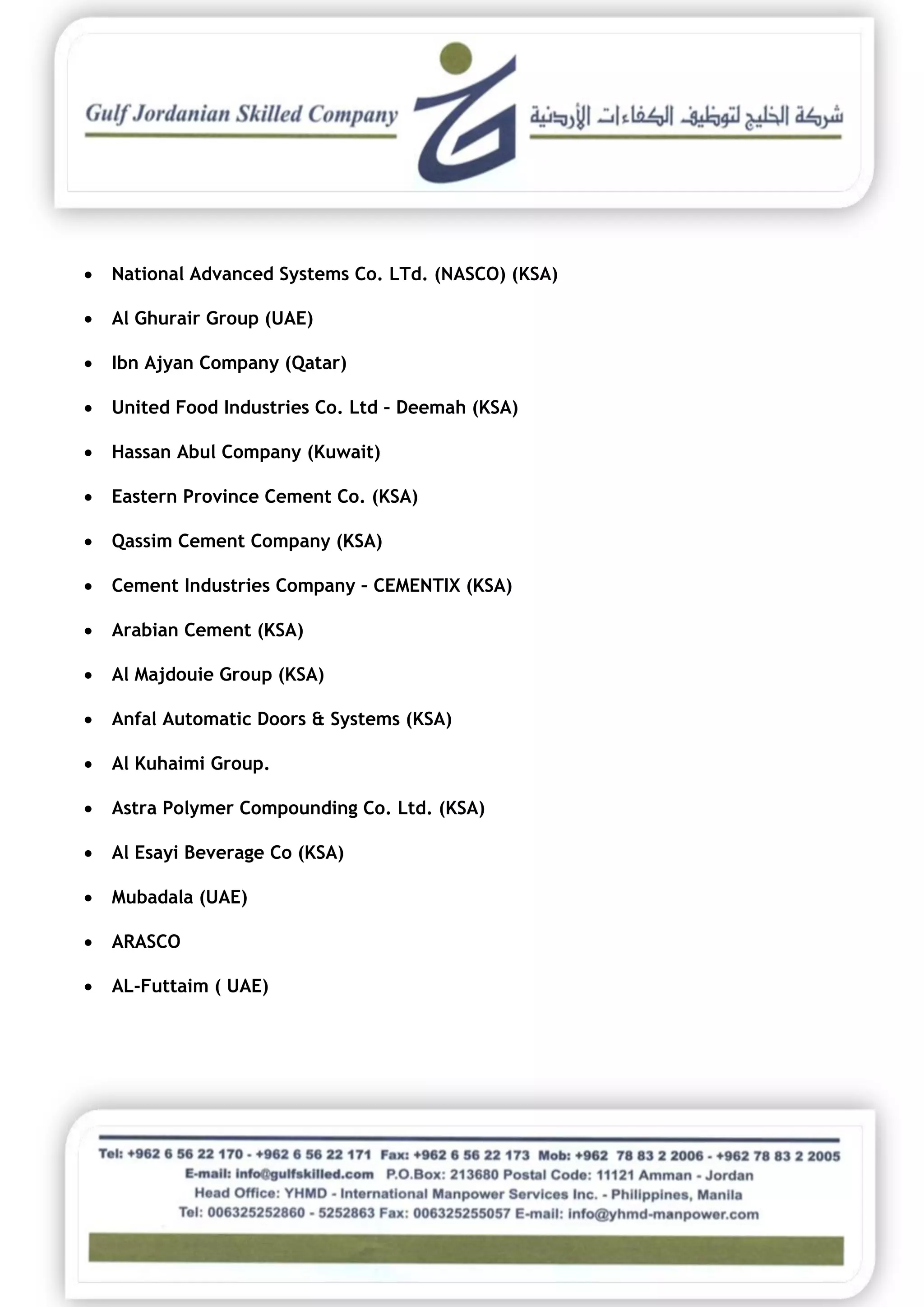 Profile GJS Co. | PDF