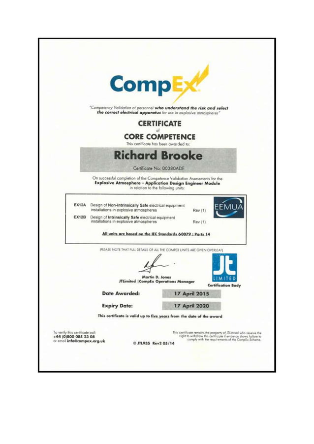 CompEx Certificate | DOCX
