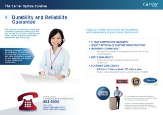Carrier Optima Wall non inverter | PDF