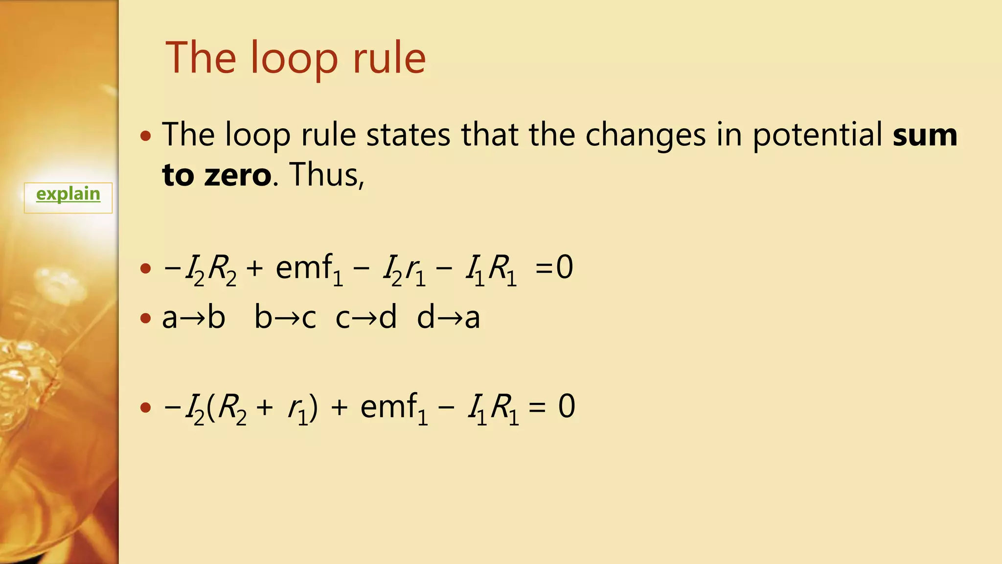 kirchoff's rules | PPTX