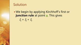 kirchoff's rules | PPTX