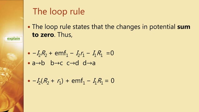 kirchoff's rules | PPTX
