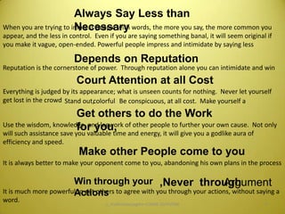 48 Laws Of Power | PPTX