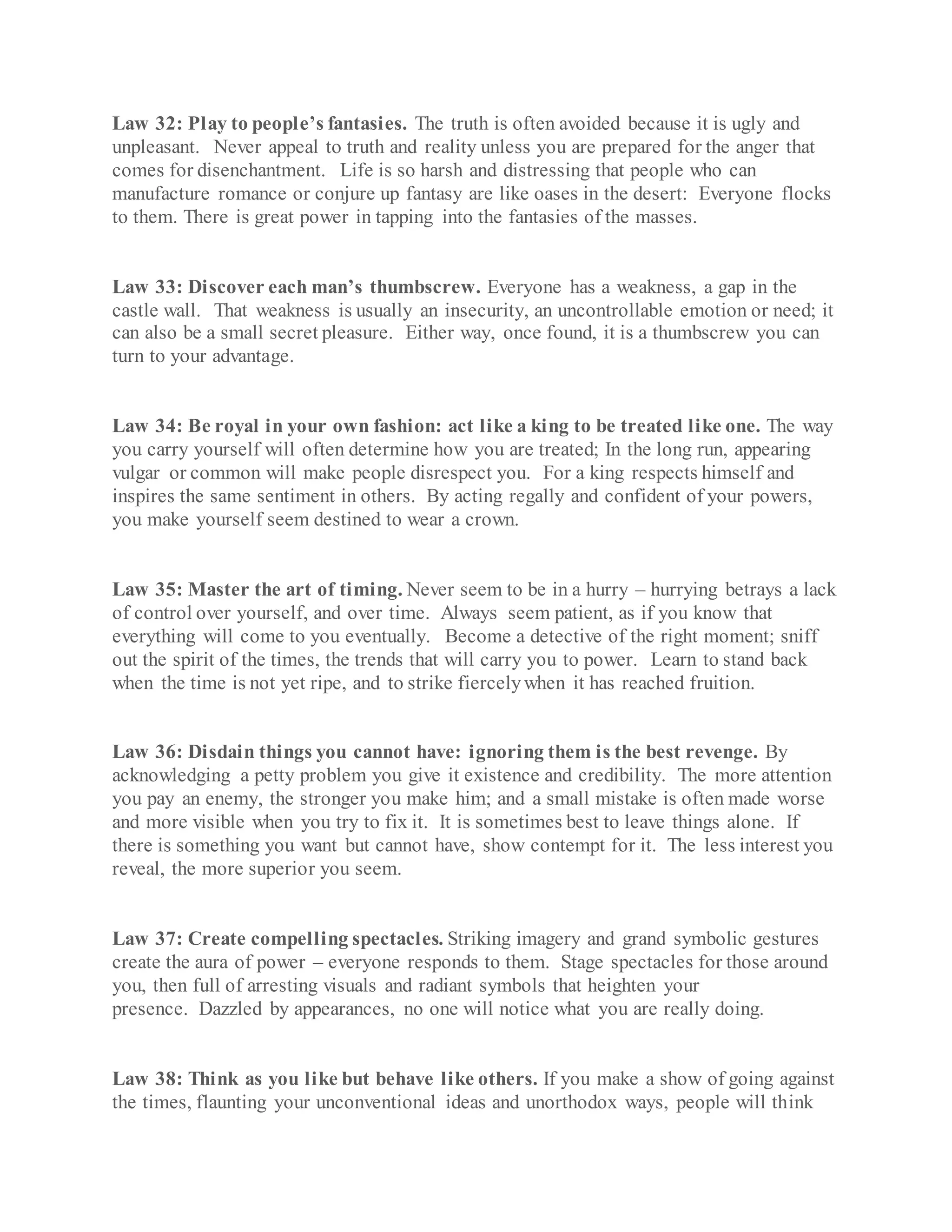 48 laws of power | DOCX