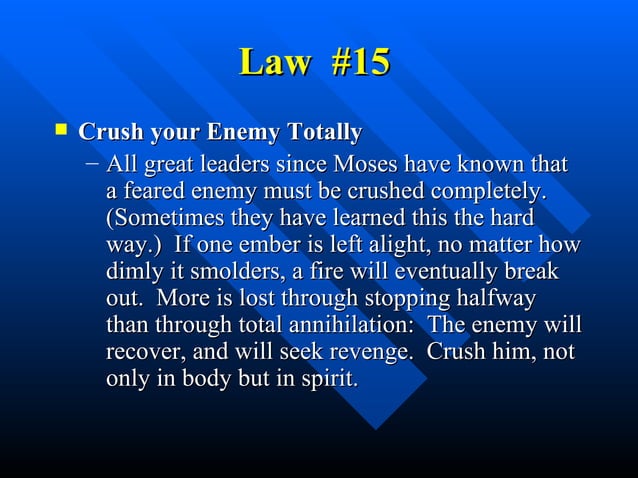 48 Laws Of Power | PPT
