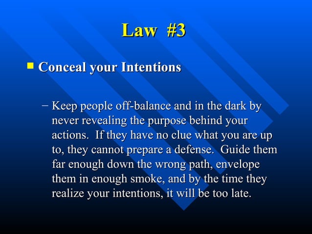 48 Laws Of Power | PPT