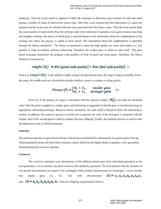Gene Based Software Refactoring Location Identification and Rectification For Software Code ...
