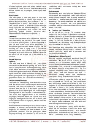 The Impact of L1 Interference on Second Language Learning A Case Study of Fante Second Language ...