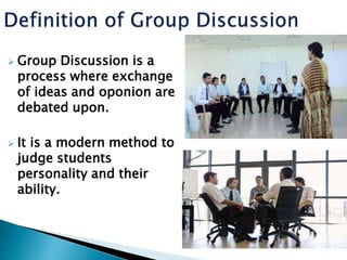 A presentation on group discussion | PPT