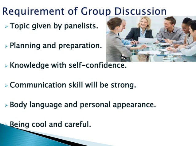 A presentation on group discussion | PPT