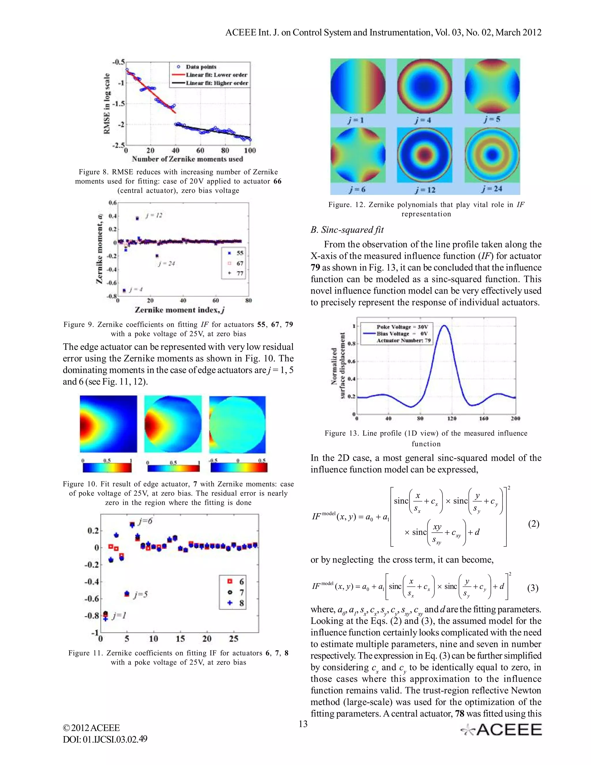 A Novel Model of Influence Function: Calibration of a Continuous Membrane Deformable Mirror ...