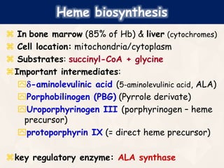 Heme Biosynthesis and Its disorders (Porphyria) | PPSX