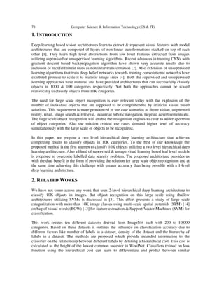 HIERARCHICAL DEEP LEARNING ARCHITECTURE FOR 10K OBJECTS CLASSIFICATION ...