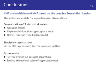 A Generalization of Laplace Nonnegative Matrix Factorizationand Its Multichannel Extension | PDF