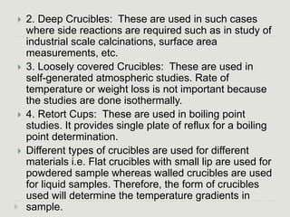 THERMOGRAVIMETRY ANALYSIS [TGA] AS PER PCI[M.PHARM] | PPTX