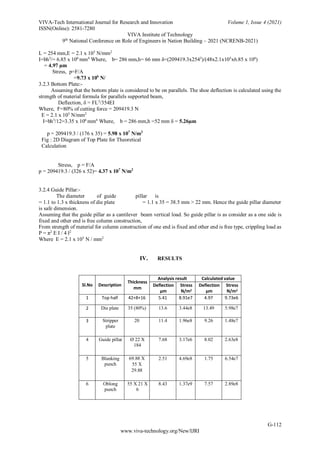 Design and Analysis of Progressive tool in Sheet metal manufacturing | PDF