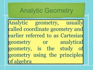 49. INTRODUCTION TO ANALYTIC GEOMETRY.ppt
