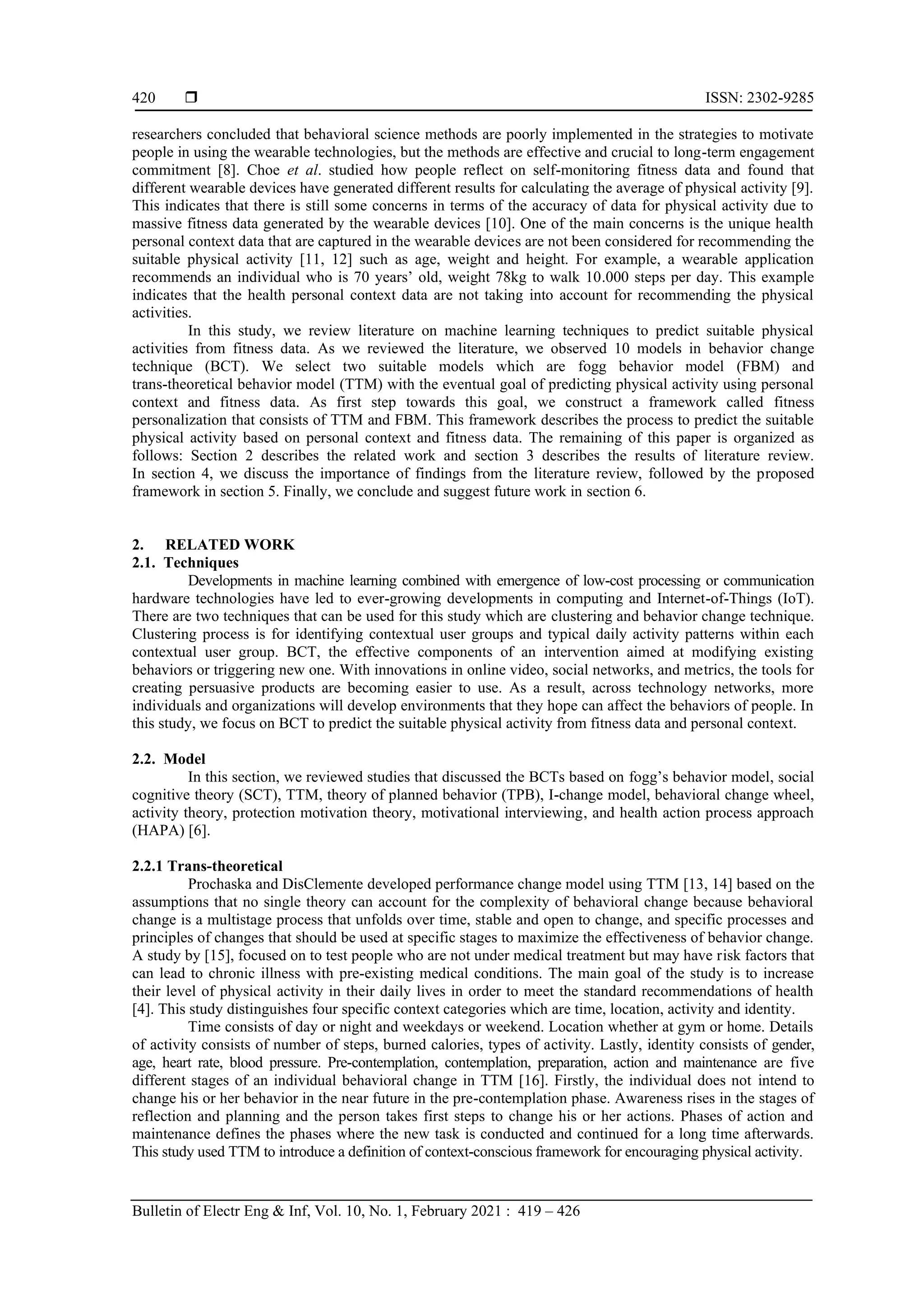 Physical activity prediction using fitness data: Challenges and issues | PDF