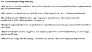 Pain pathway, aetiology and types of pain..pptx