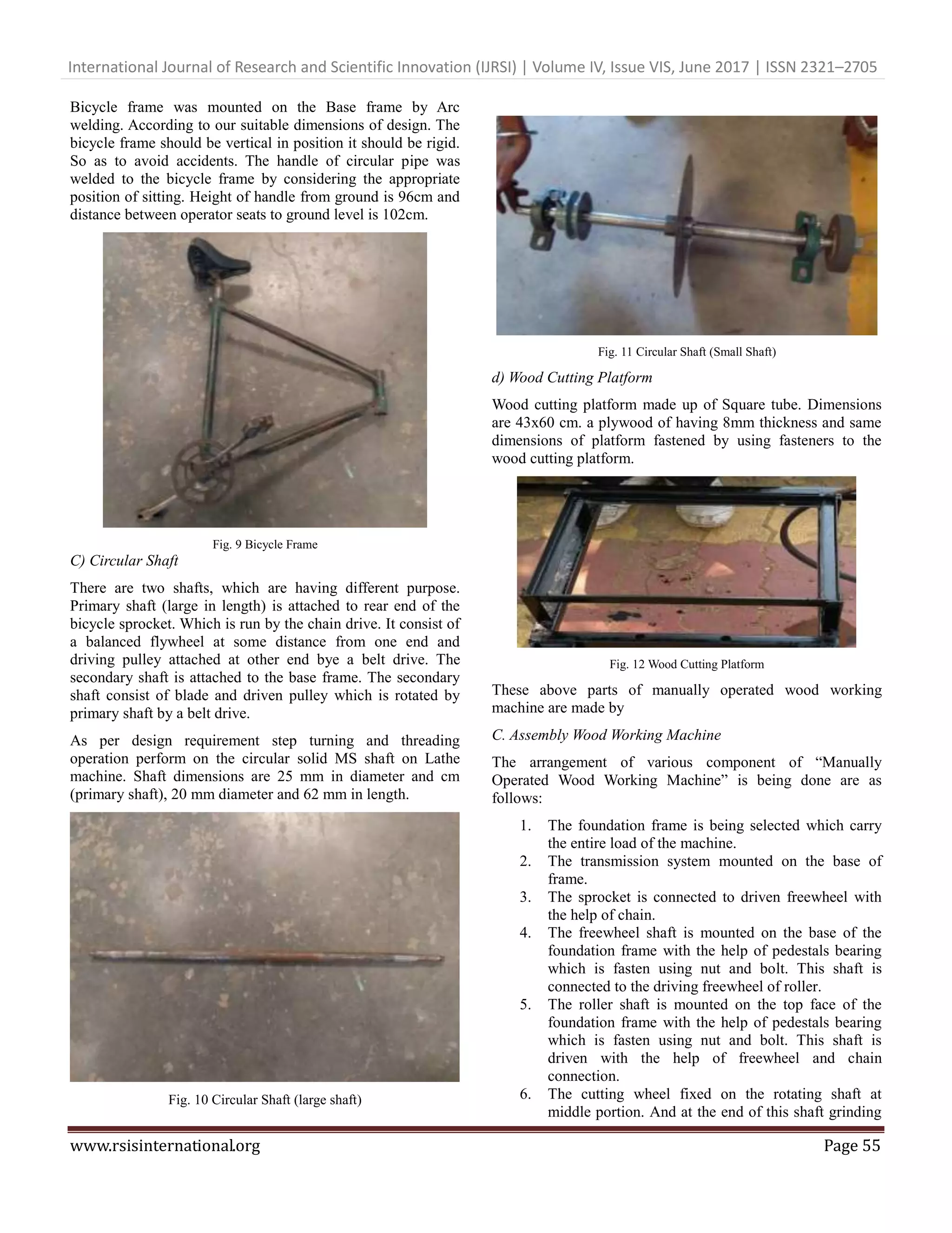 Design and Fabrication of Manually Operated Wood Sawing Machine: Save ...