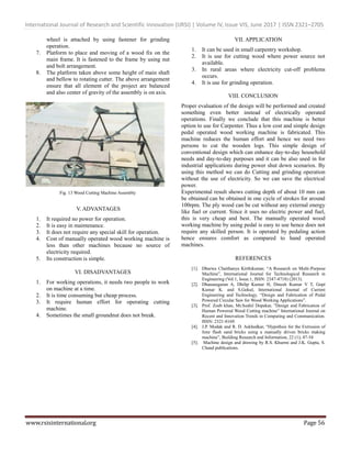 Design and Fabrication of Manually Operated Wood Sawing Machine: Save ...