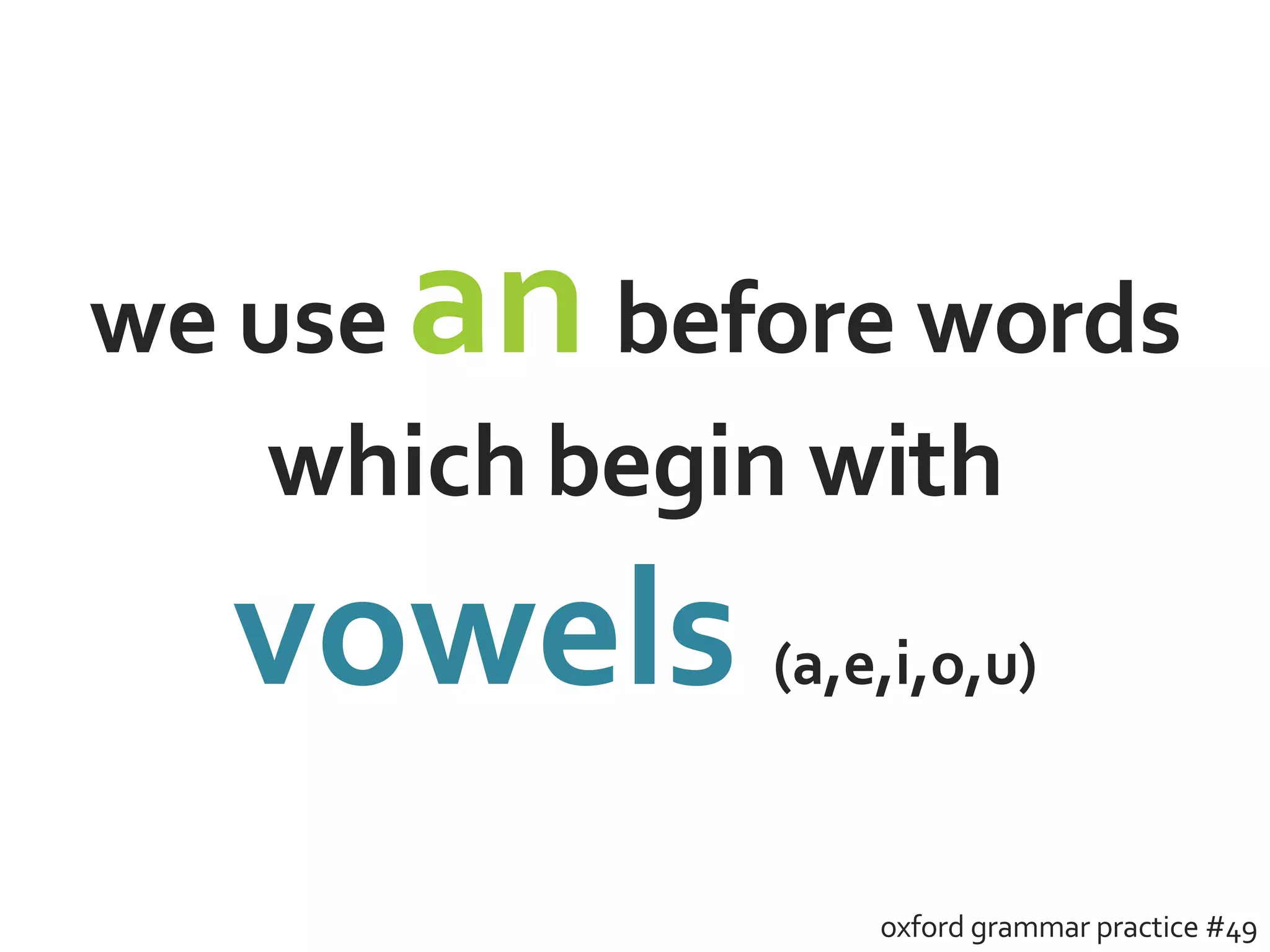 Grammar - Articles - a, an, or the | PPT