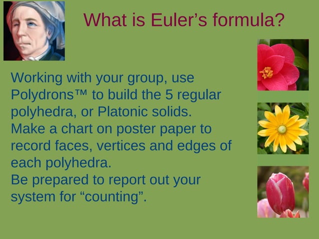 Intro to Solids, Nets, and Euler | PPT